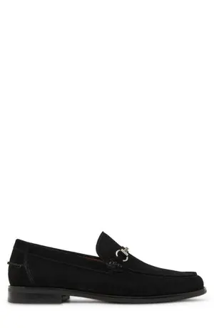 Steve Madden Alfio Bit Loafer - Black Suede