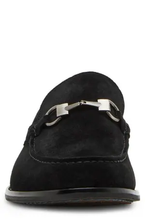 Steve Madden Alfio Bit Loafer - Black Suede