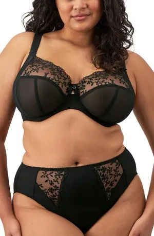 Elomi Zarla Full Figure Underwire Bra - Black