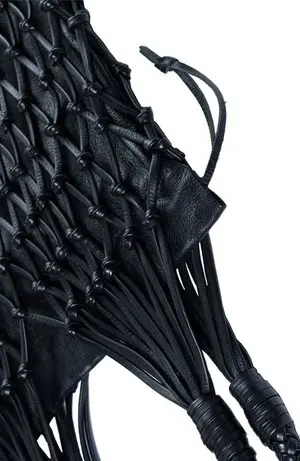 ADRIANA CASTRO La Red Mesh Leather Bag - Black