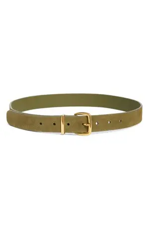 Madewell Suede Belt - Kale Suede
