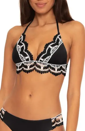 BECCA® By Rebecca Virtue Becca Delilah Triangle Bikini Top Black