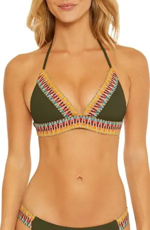 BECCA® By Rebecca Virtue Becca Delilah Triangle Bikini Top Cactus