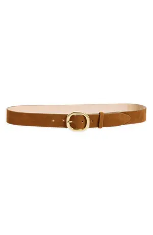 Rag & Bone Audrey Suede Leather Belt - Brown