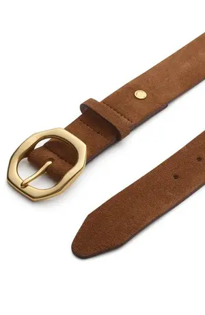 Rag & Bone Audrey Suede Leather Belt - Umbsd