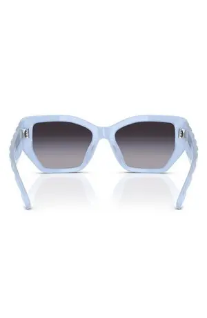 Tory Burch 53mm Irregular Sunglasses - Grey Flash