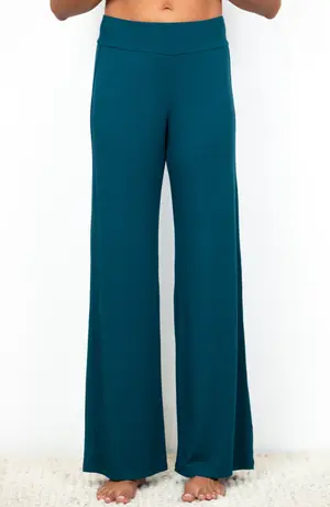 JJWINKS Power Palazzo Lounge Pant - Deep Teal