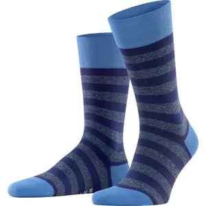 Falke Falke Sensitive Mapped Line Crew Socks Ocean Blue