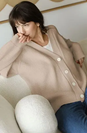 WHIMSY + ROW Chloe Cardigan - Oatmeal