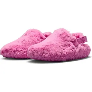 Nike Calm Faux Fur Mule - Playful Pink/ Pink