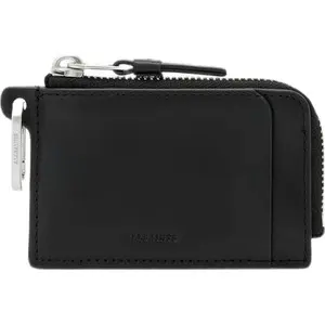 ALLSAINTS Remy Leather Wallet - Black/silver