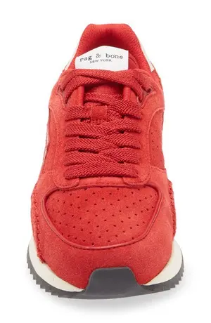 Rag & Bone Drift Runner Sneaker - Flame Red Suede