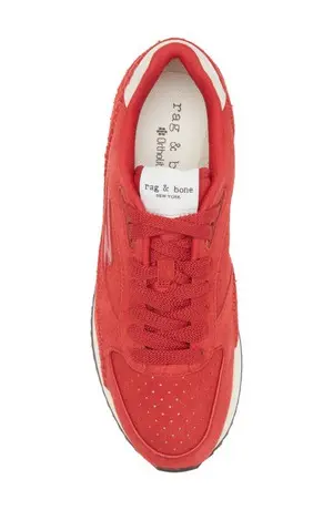 Rag & Bone Drift Runner Sneaker - Flame Red Suede