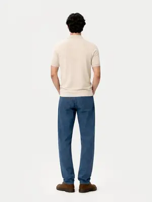 Gobi Cashmere Cashmere Silk Polo Shirt - Marshmallow