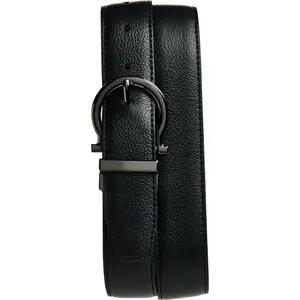Nordstrom Levi Reversible Horsebit Leather Belt - Black- Brown