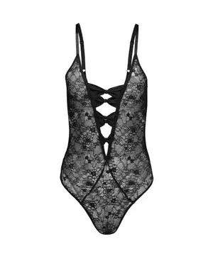 ADORE ME Nelle Lace Bodysuit - Black