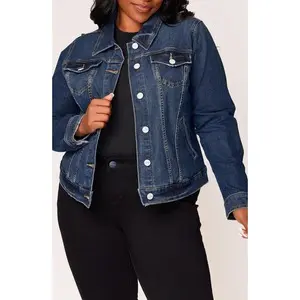 SLINK JEANS Stretch Denim Trucker Jacket - Sadie