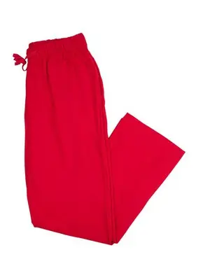 RUFFLEBUTTS Modal Blend Gender Inclusive Adult Pajama Pants Red