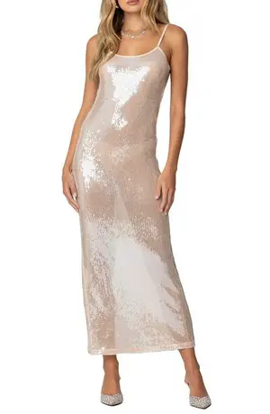 EDIKTED Sequin Slipdress