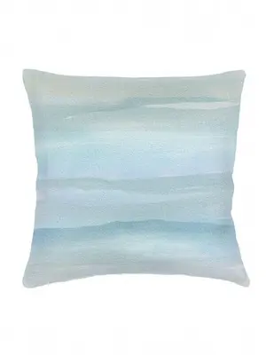 Anaya Linen Euro Pillow With Down Alternative Insert - Cool Sunset