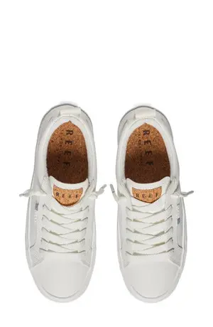 Reef Lay Day Dawn Sneaker - White Leather