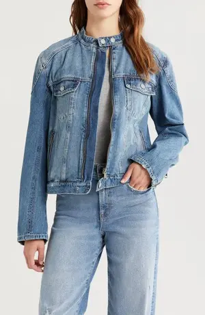 HIDDEN JEANS Denim Moto Jacket