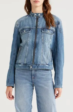HIDDEN JEANS Denim Moto Jacket