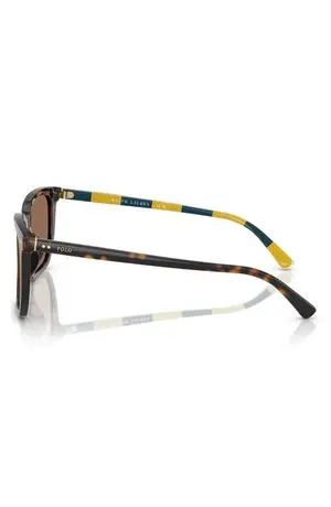 Polo Ralph Lauren Ralph Ralph Lauren 55mm Rectangular Sunglasses - Shiny Havana