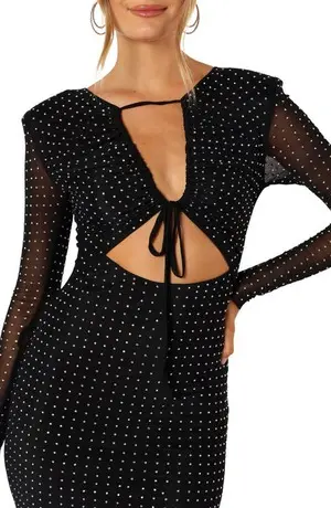 PETAL & PUP Salvatore Long Sleeve Midi Dress