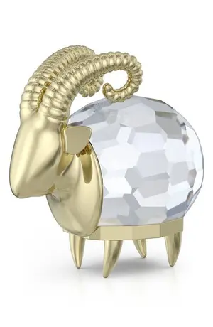 SWAROVSKI Crystal Zodiac Figurine - Clear / Goldapricorn