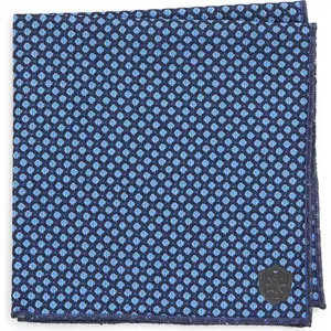 CLIFTON WILSON Diamond Jacquard Wool Pocket Square