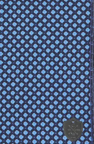 CLIFTON WILSON Diamond Jacquard Wool Pocket Square - Blue