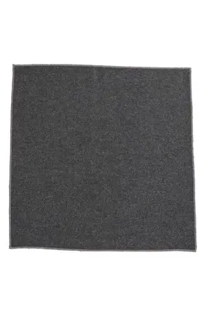 CLIFTON WILSON Wool Pocket Square - Gray