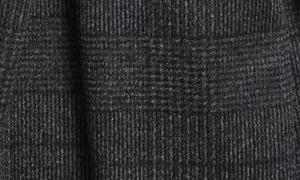 CLIFTON WILSON Glen Plaid Wool Scarf - Gray