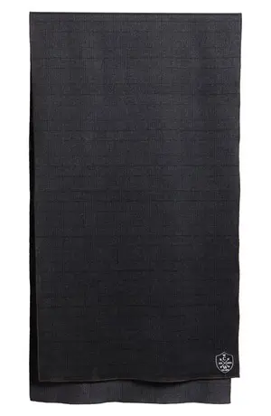 CLIFTON WILSON Glen Plaid Wool Scarf - Gray