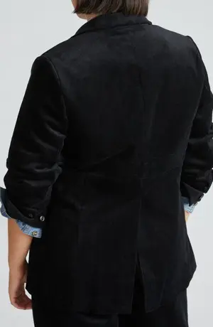 Universal Standard Davis Corduroy Blazer - Black