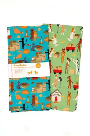 PUPPINGTON Dog & Cat Kitchen Towels - Home Sweet Home