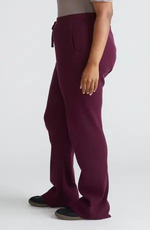 Universal Standard Mola Tie Waist Rib Pants - Acai