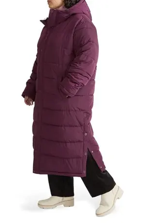 Universal Standard Hooded Long Puffer Coat