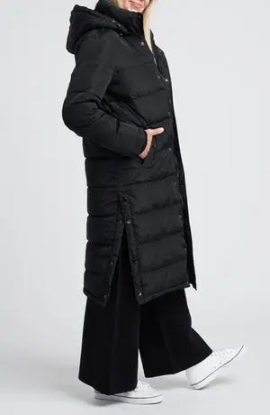 Universal Standard Hooded Long Puffer Coat