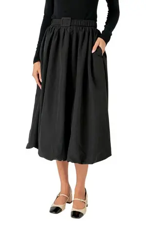 Endless Rose Belted Midi Skirt