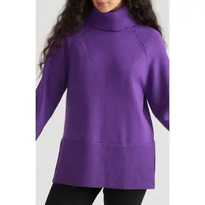 Universal Standard Yolanda Turtleneck Sweater - Grape