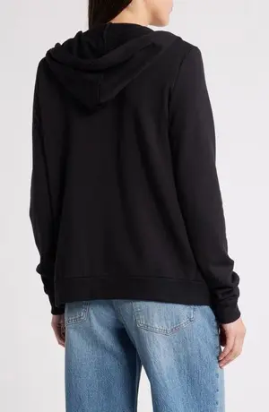 Marine Layer Afternoon Full Zip Hoodie - Black