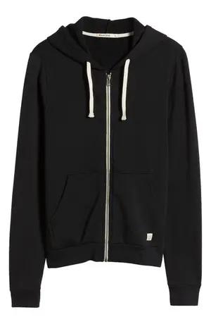 Marine Layer Afternoon Full Zip Hoodie - Black
