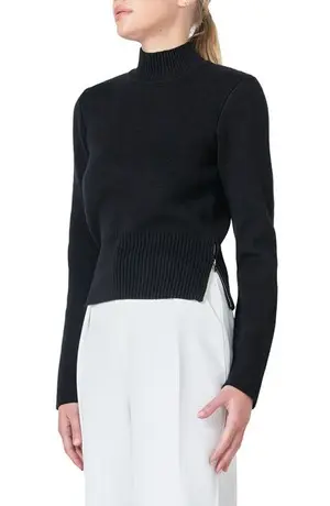 Endless Rose Ribbed Mock Neck Sweater