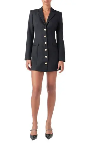 Endless Rose Long Sleeve Blazer Mini Dress