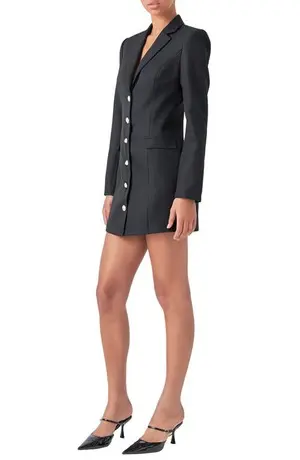 Endless Rose Long Sleeve Blazer Mini Dress