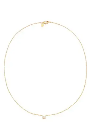 PETIT MOMENTS Initial Pendant Necklace - Gold - M
