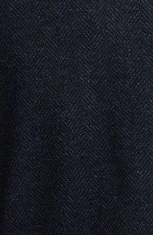 GRUNER 1949 Alfi Herringbone Knit Sport Coat - Navy