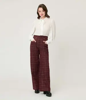 Unique Vintage Belted Pants For Women